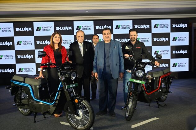 Kinetic Green unveiled the E-Luna, a multi-utility two-wheeler with ...
