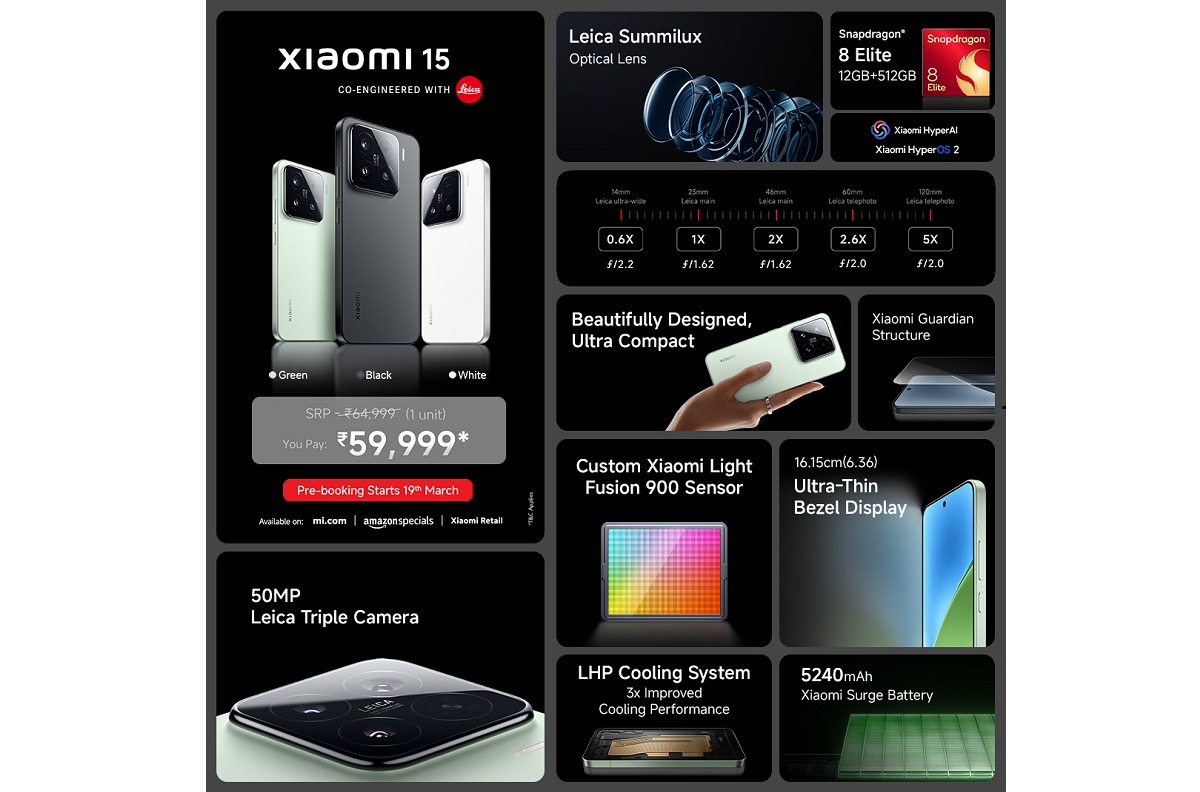 Xiaomi 15 Series launched in India; pre-booking starts March 19 with exclusive benefits - The ...