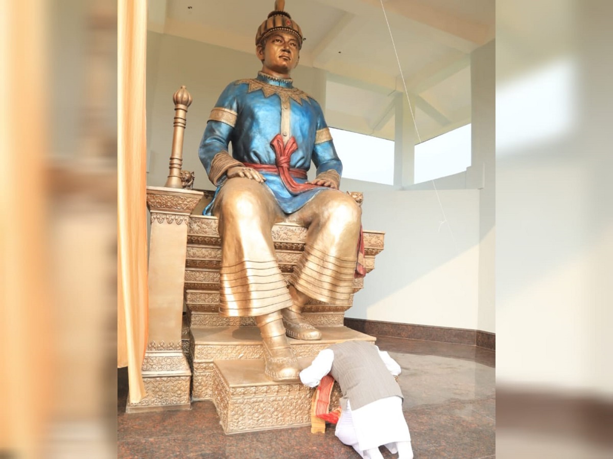 Statue of Ahom dynasty founder unveiledn Guwahati - The Purbottar